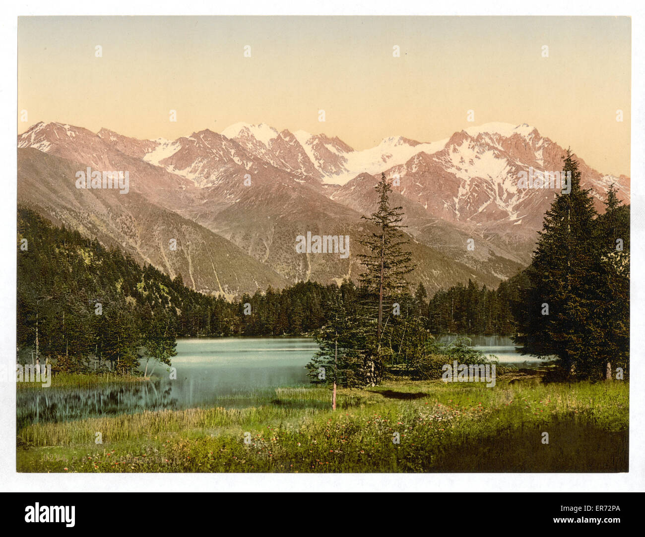 Lake Champex, II., Valais, Alps of, Switzerland Stock Photo - Alamy