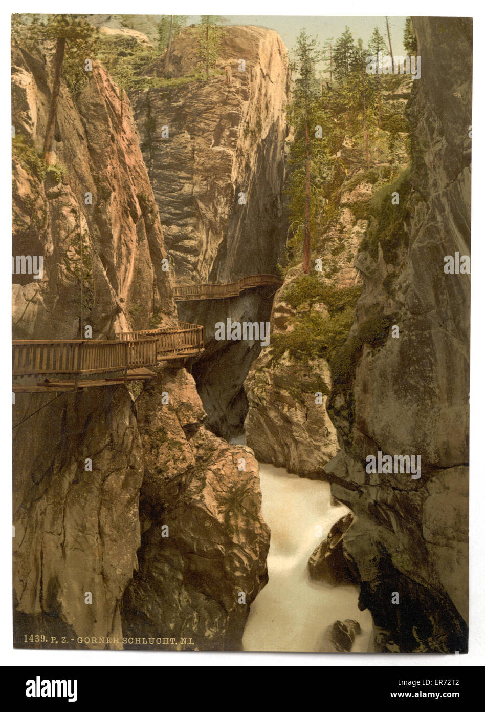 Zermatt, Upper Gorner Gorge, Valais, Alps of, Switzerland Stock Photo ...
