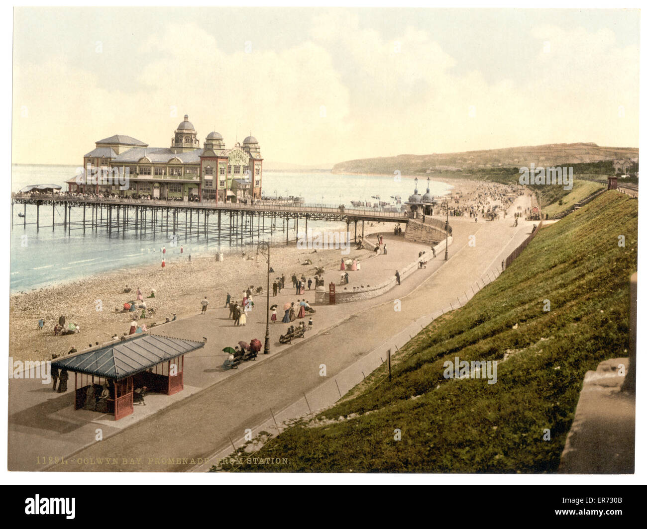 Prominade (i.e., promenade) from station, Colwyn Bay, Wales Stock Photo ...
