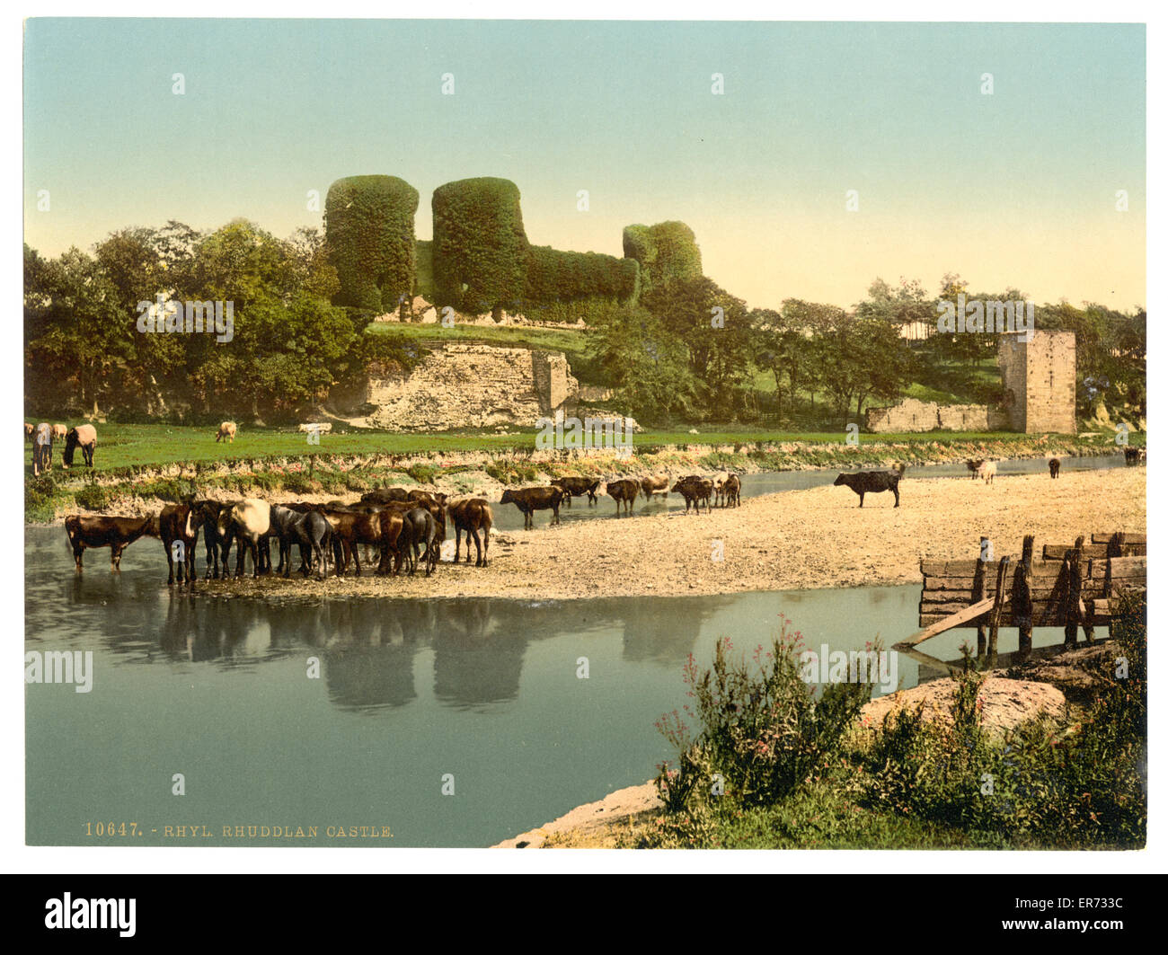 Rhuddlan Castle, Rhyl, Wales Stock Photo - Alamy