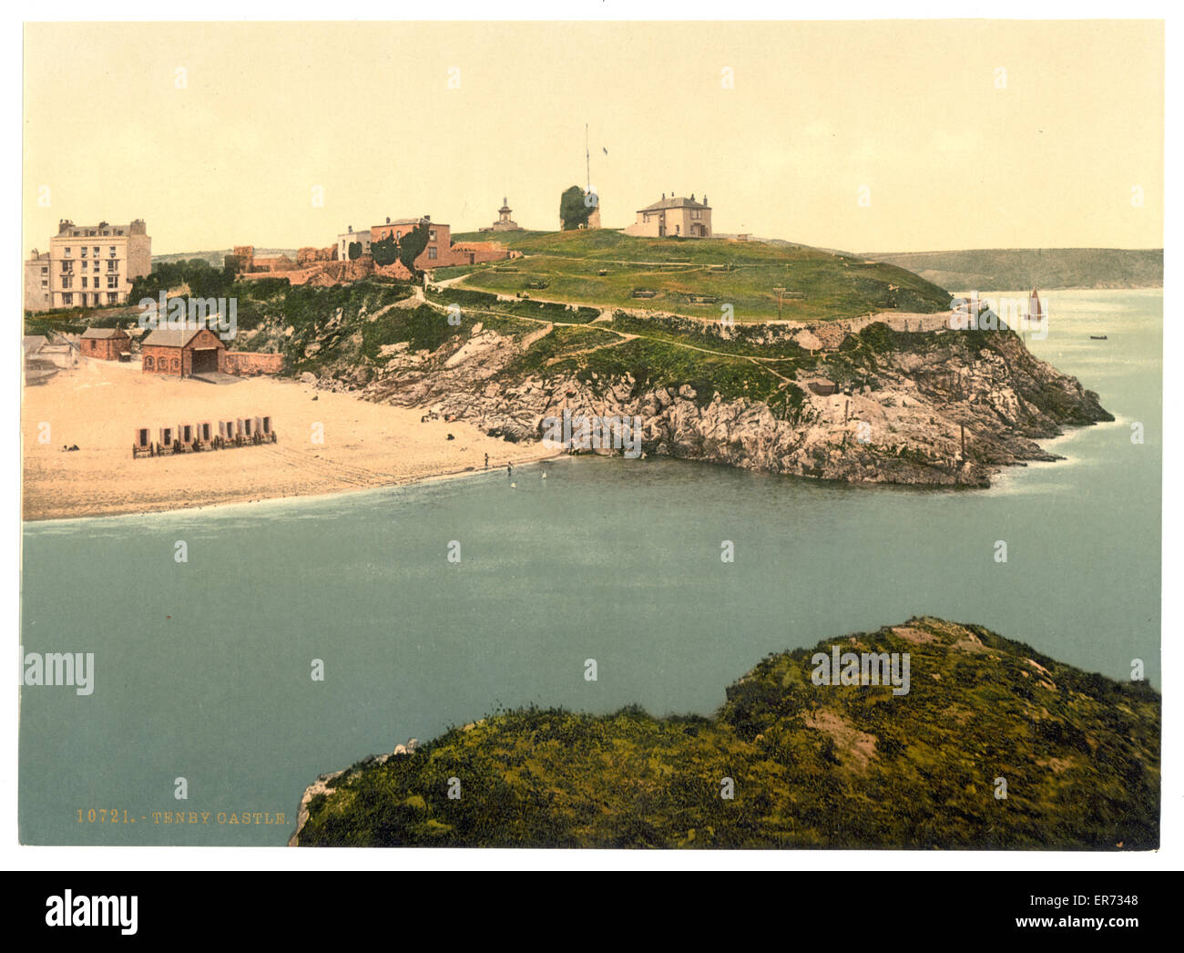 Castle, Tenby, Wales Stock Photo - Alamy