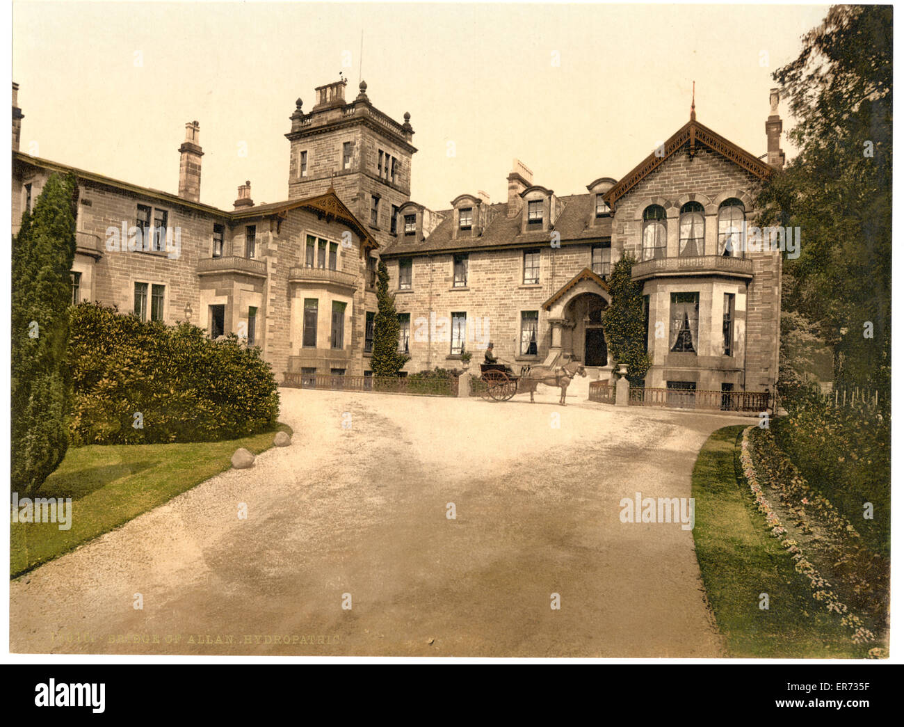 Hydropathic Building, Bridge of Allan, Scotland Stock Photo - Alamy