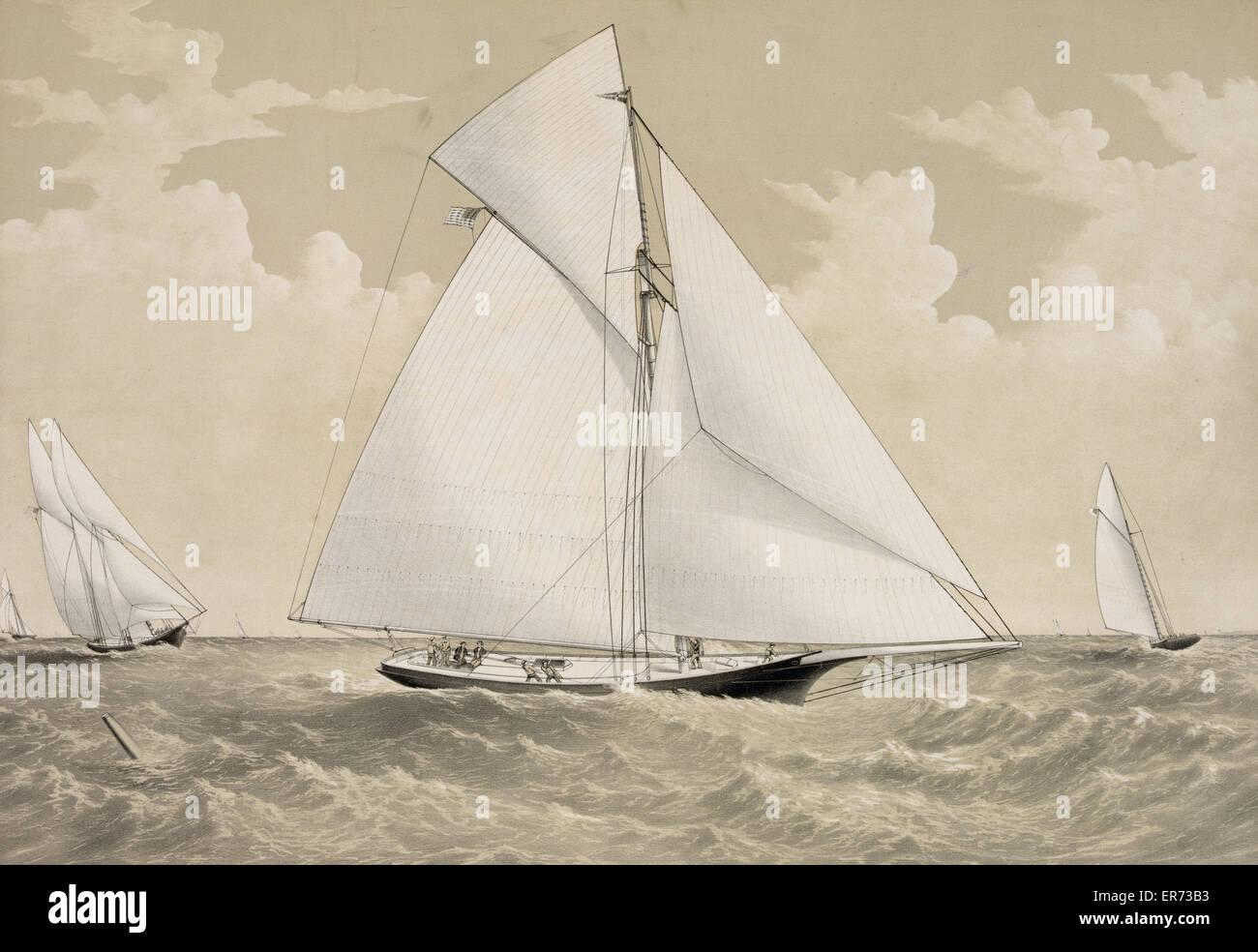 Sloop yacht Pocahontas of New York Stock Photo - Alamy