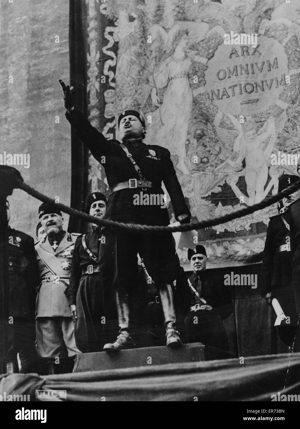 Mussolini Black and White Stock Photos & Images - Alamy
