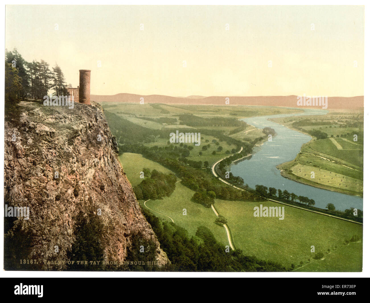 Tay Valley from Kinnoul Hill, Scotland Stock Photo - Alamy
