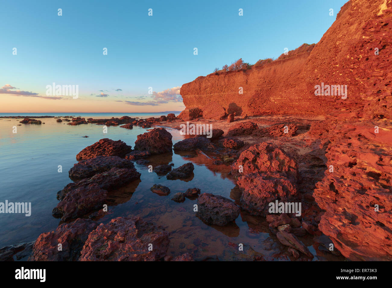 Vibrant beach scene sunset hi-res stock photography and images - Alamy
