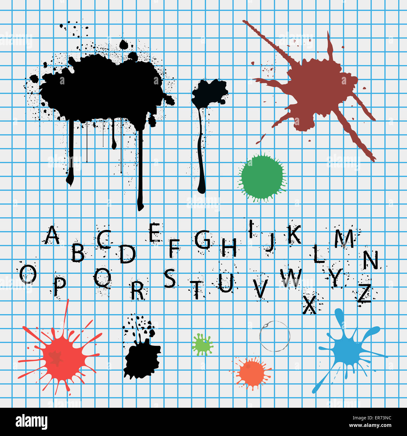 Illustrations font hi-res stock photography and images - Alamy