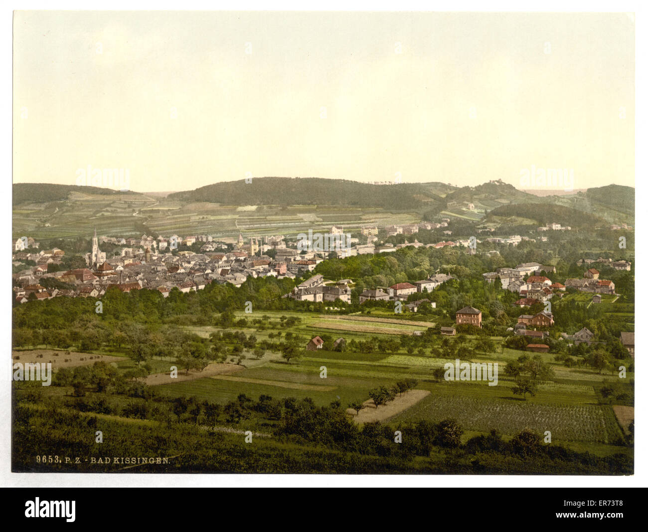 Bad Kissengen (i.e. Bad Kissingen), general view, Bavaria Stock Photo ...