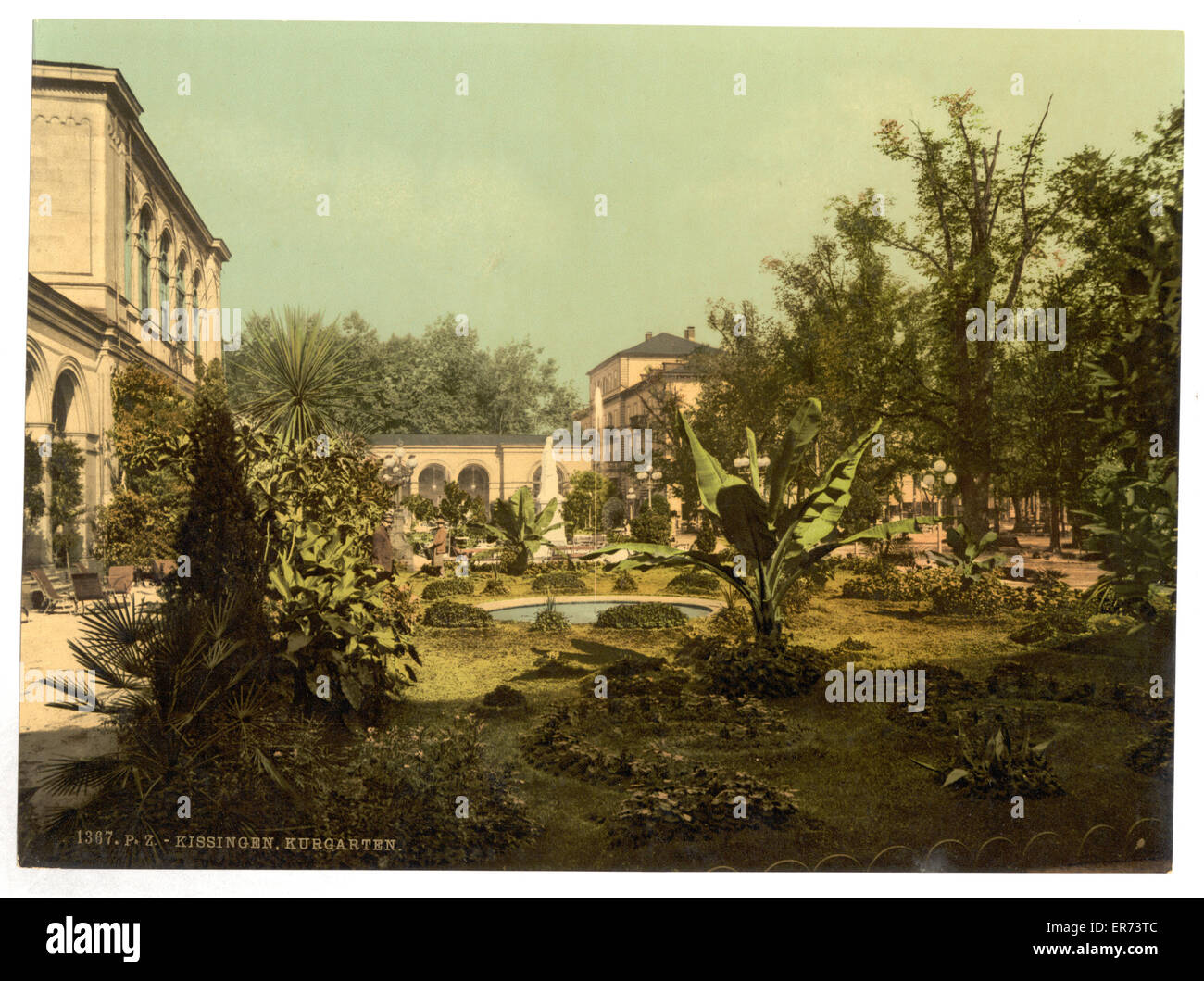 The Conversationsgebaude and the Kurgarden, Bad Kissengen (i Stock ...