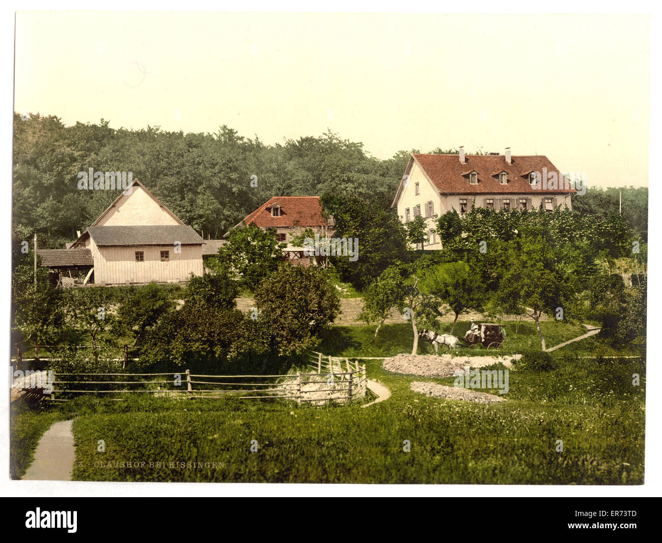 Claushof, Bad Kissengen (i.e. Bad Kissingen), Bavaria, Germa Stock ...