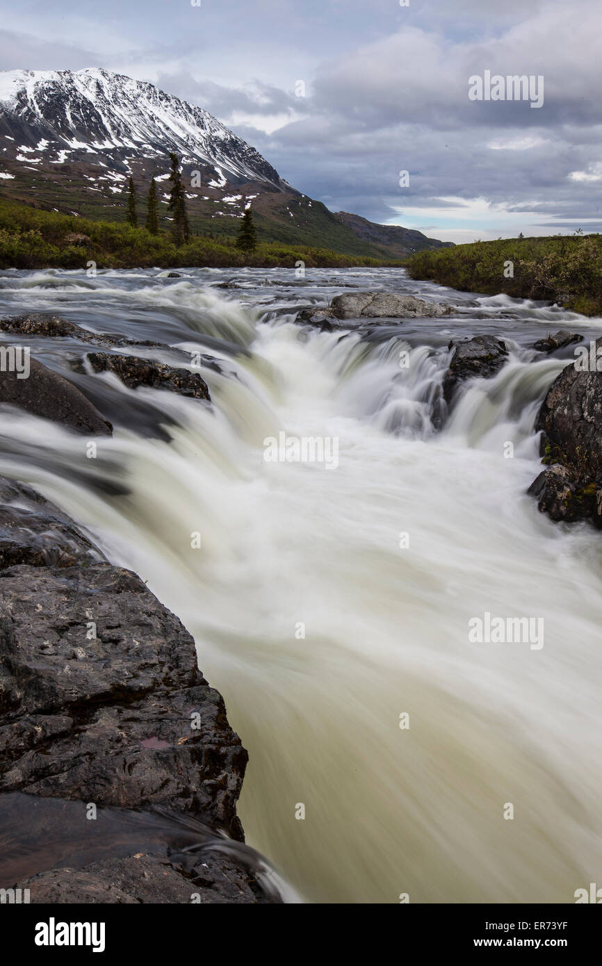 A waterfall along the Tangle River in the Delta Wild and Scenic River ...