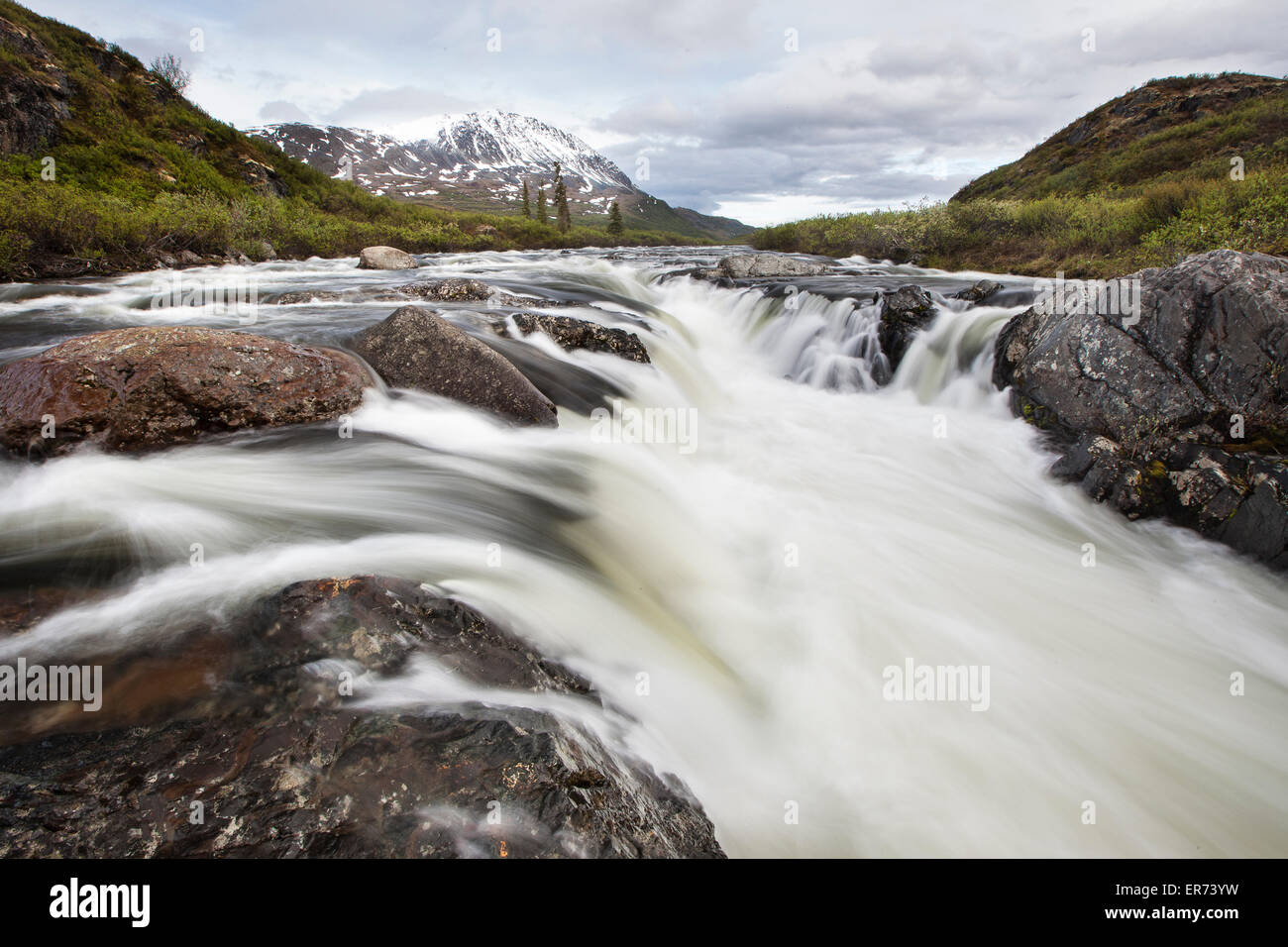 A waterfall along the Tangle River in the Delta Wild and Scenic River ...