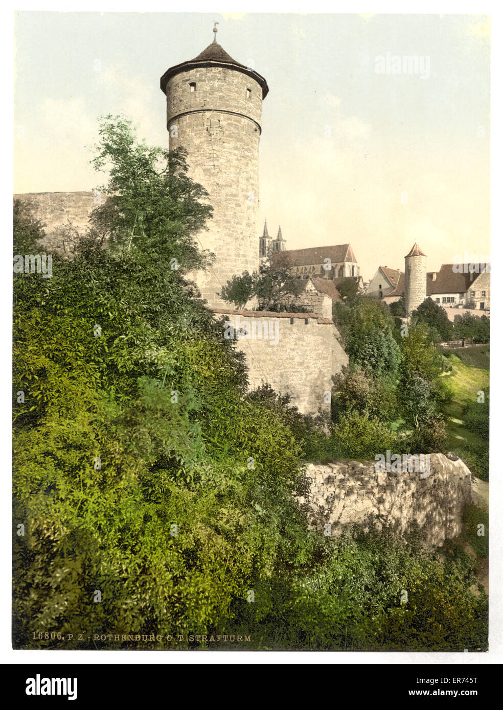 Straft Tower, Rothenburg (i.e. ob der Tauber), Bavaria, Germ Stock ...