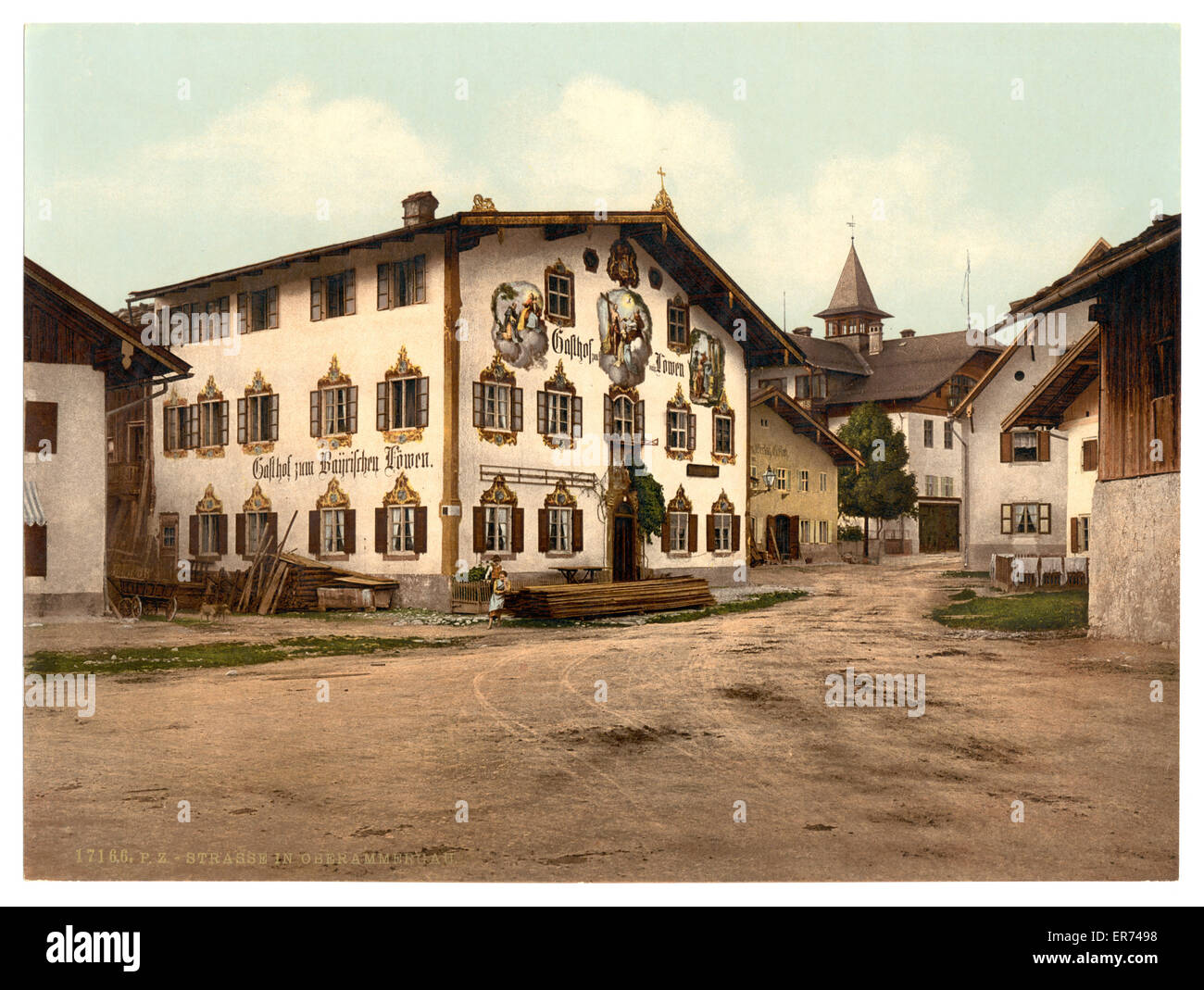 A Street, Oberammergau, Upper Bavaria, Germany Stock Photo - Alamy