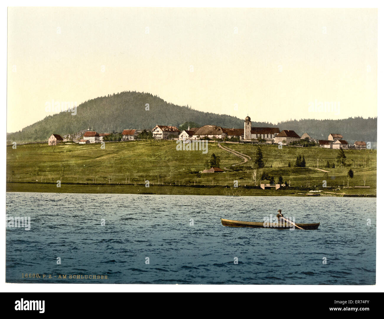 Schluchsee, general view of village, Black Forest, Baden, Ge Stock ...