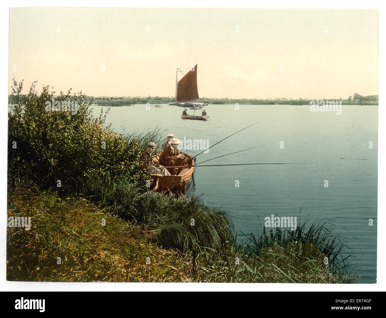 View on the river, Barton Broad, England Stock Photo - Alamy