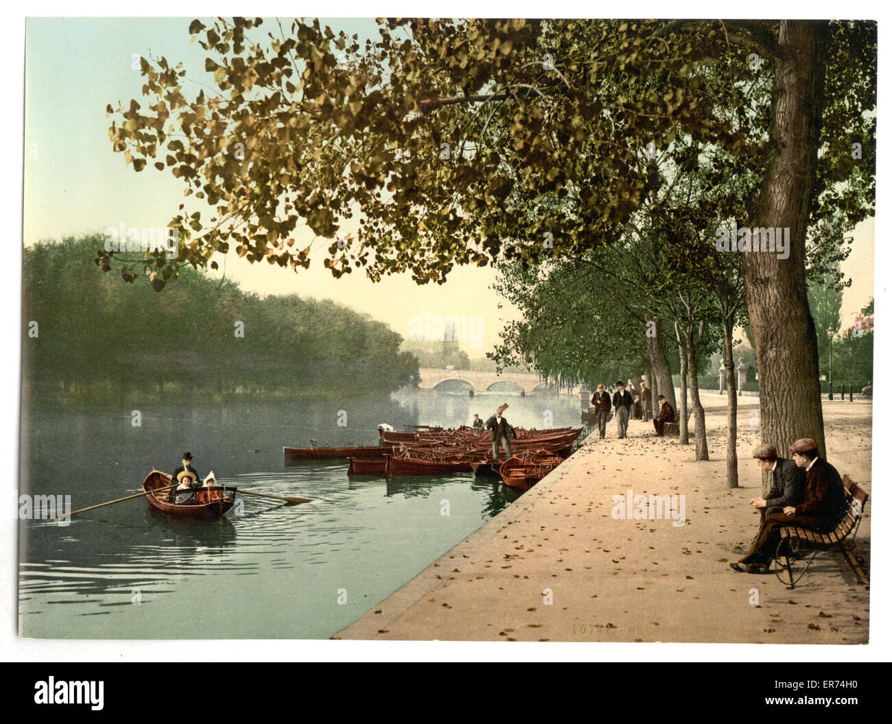 Bridge and Promenade, Bedford, England Stock Photo - Alamy