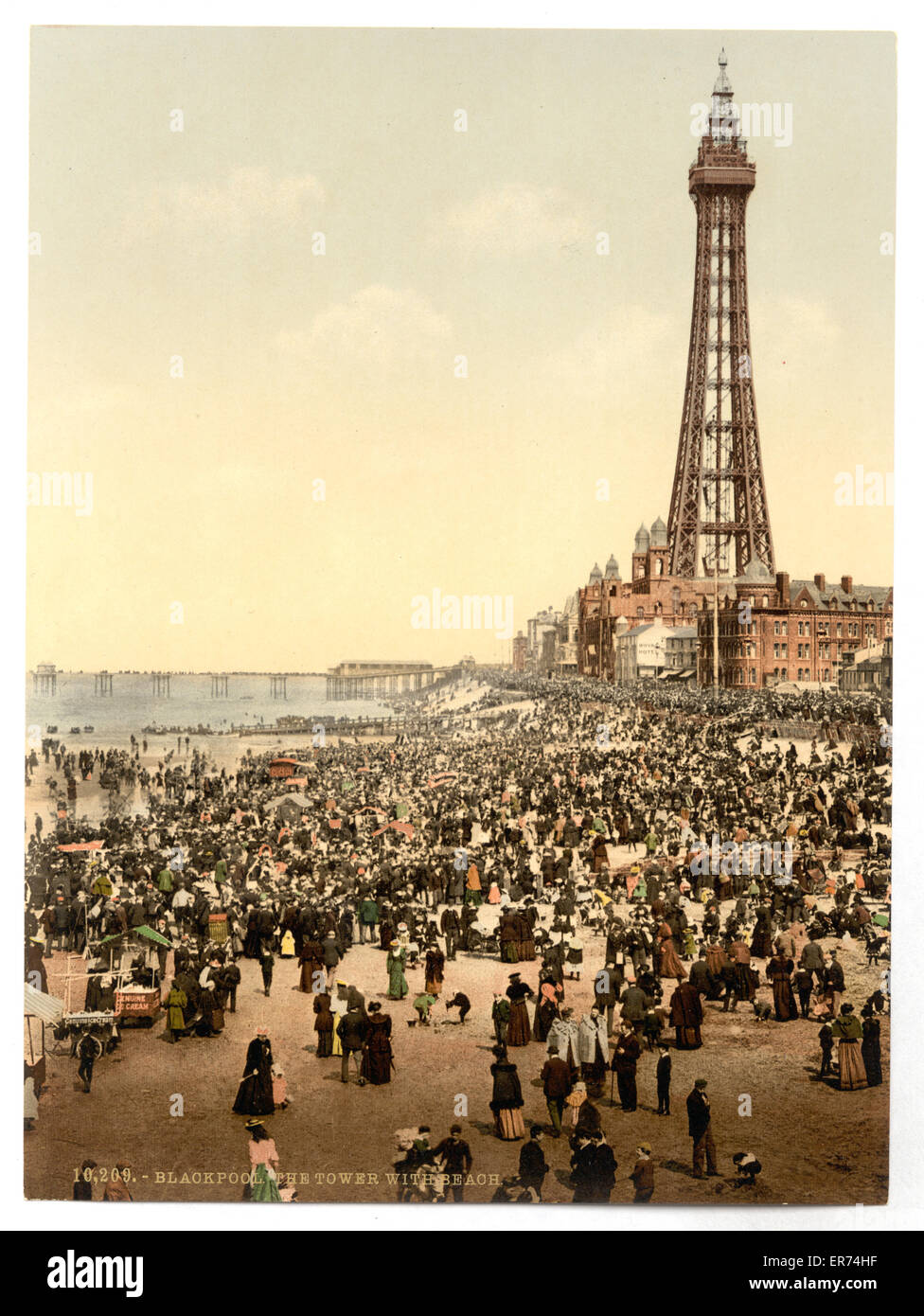 Blackpool tower beach hi-res stock photography and images - Alamy