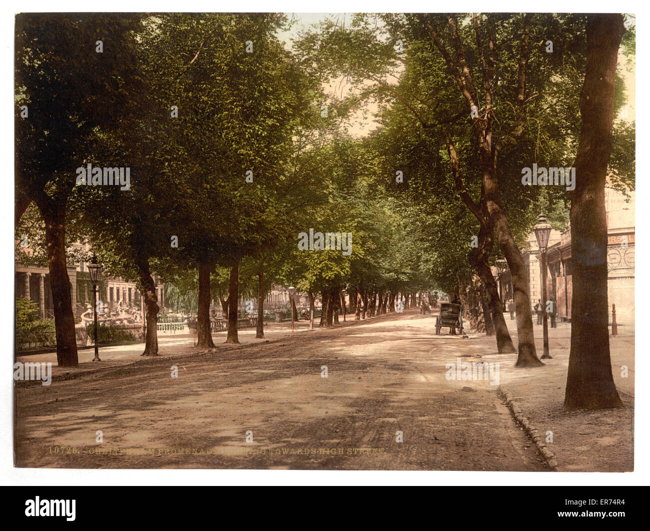 Promenade looking towards Hight Street, Cheltenham, England Stock Photo ...