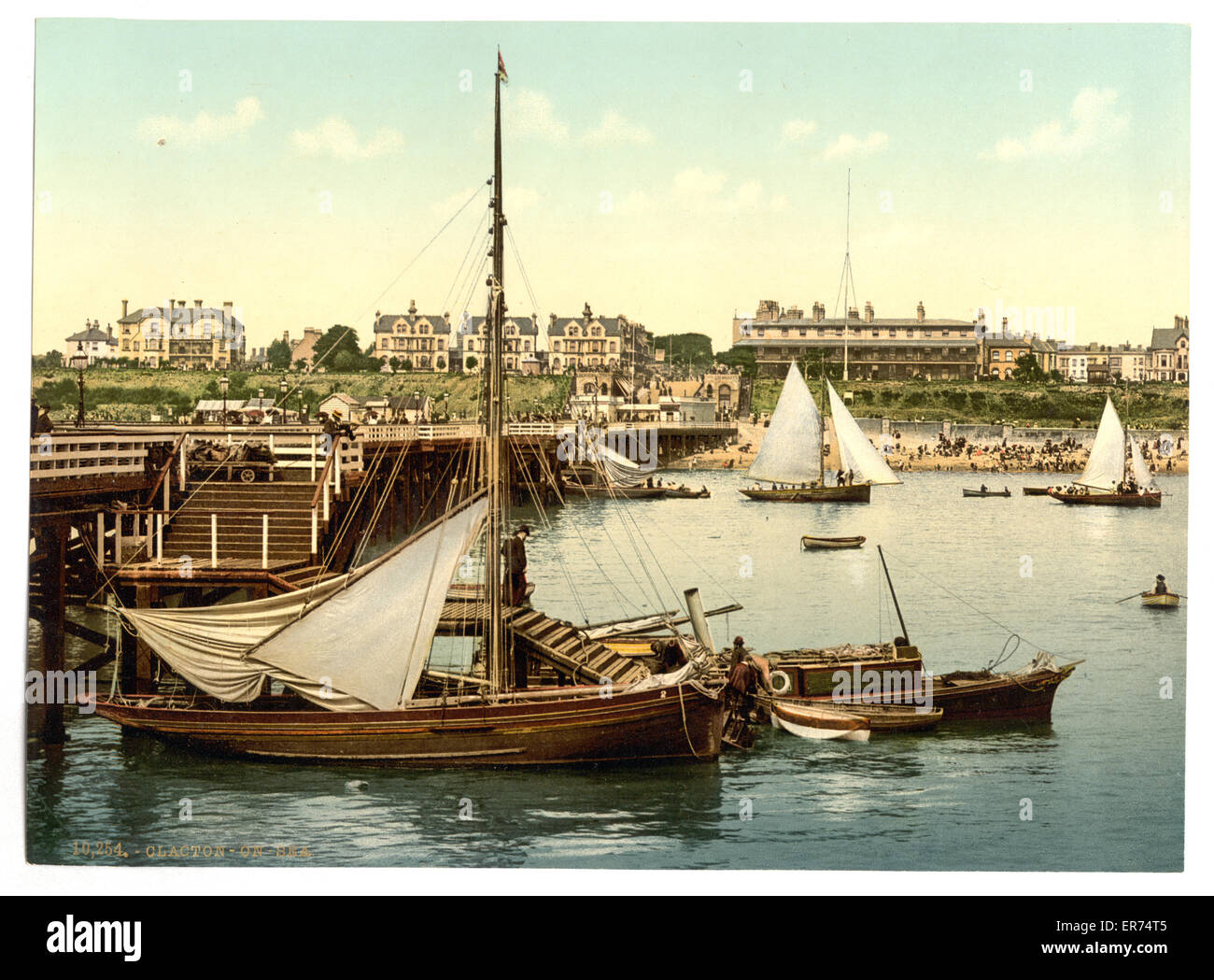 The front pier from pier end, Clacton-on-Sea, England Stock Photo - Alamy
