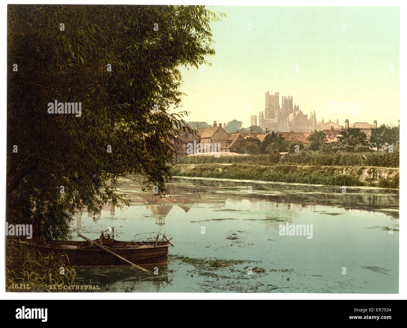 The cathedral from the river, Ely, England Stock Photo - Alamy