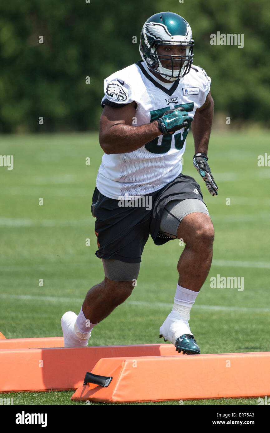 May 28, 2015: Philadelphia Eagles linebacker Brandon Graham (55) runs ...