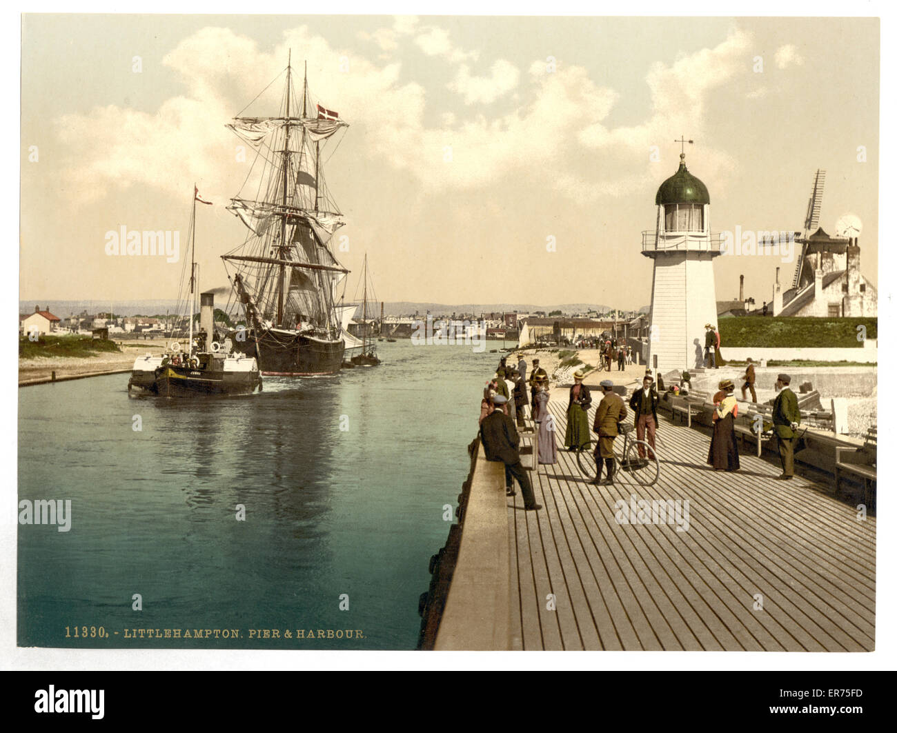 Pier and harbor, Littlehampton, England Stock Photo - Alamy