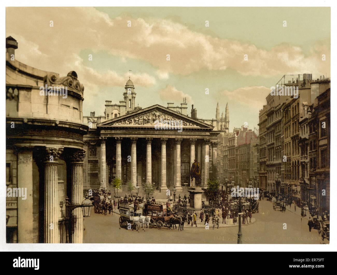 Royal Exchange, London, England. Date between ca. 1890 and ca. 1900 ...