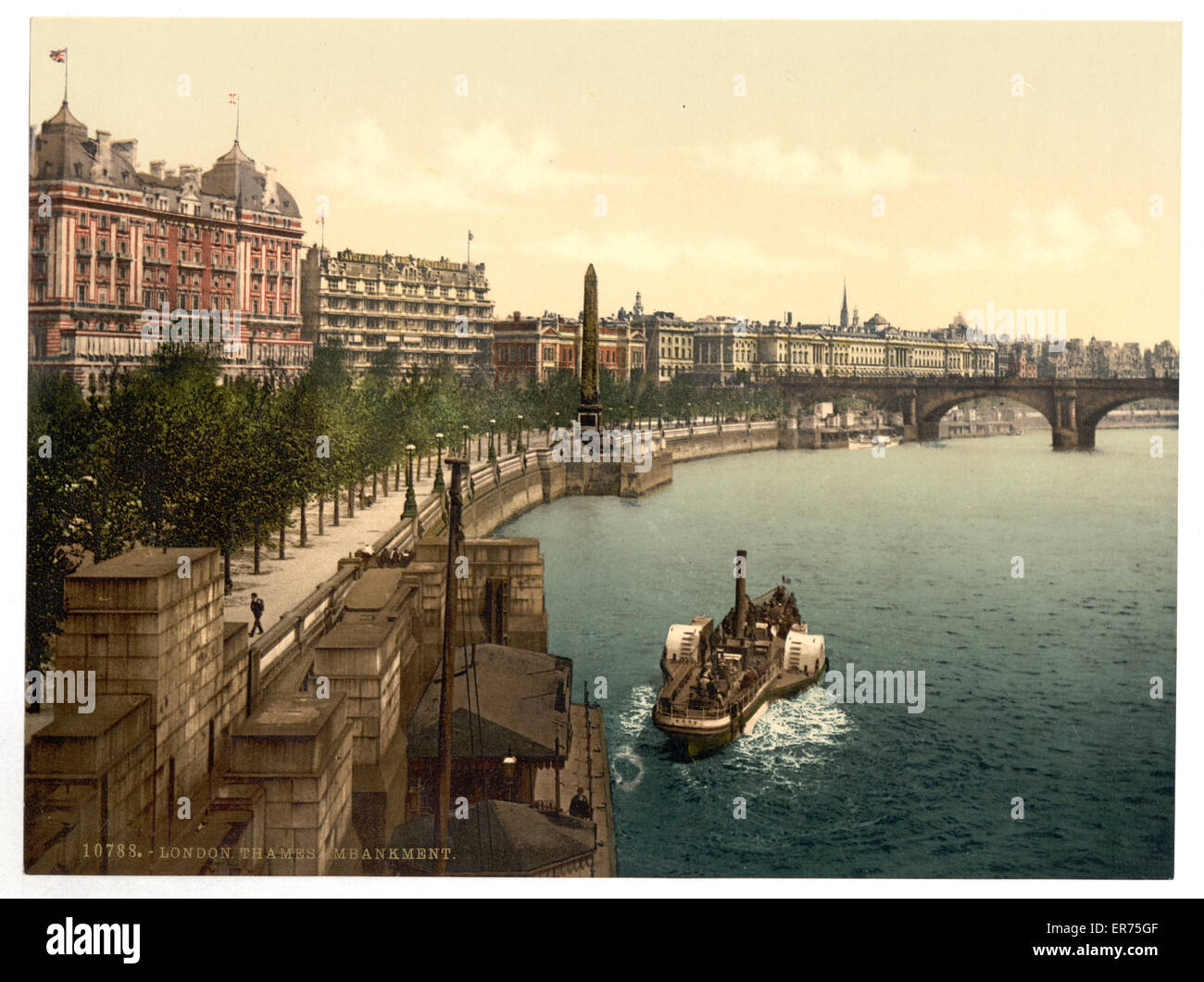 Thames embankment, London, England Stock Photo - Alamy