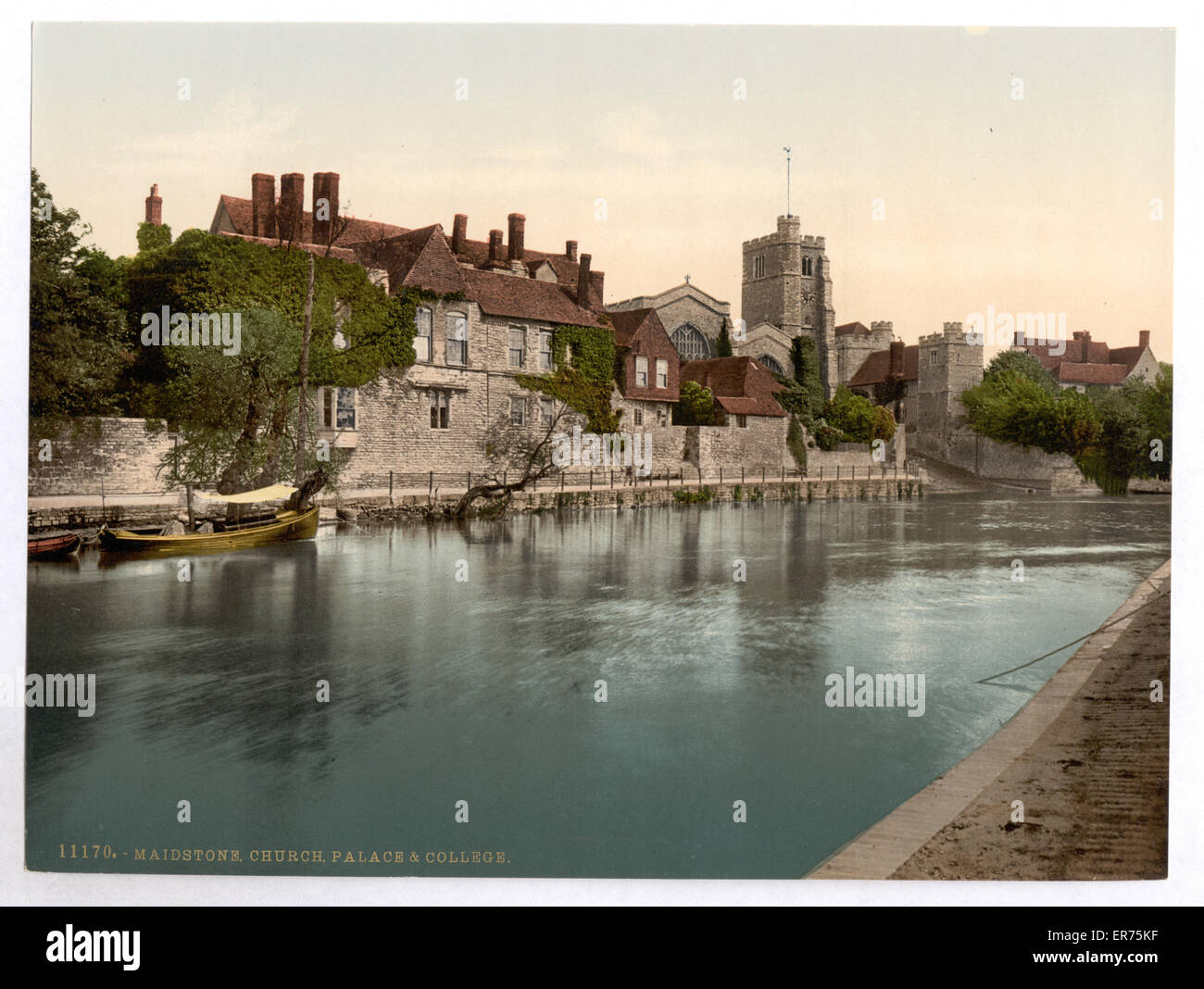 Church, palace and college, Maidstone, England Stock Photo - Alamy