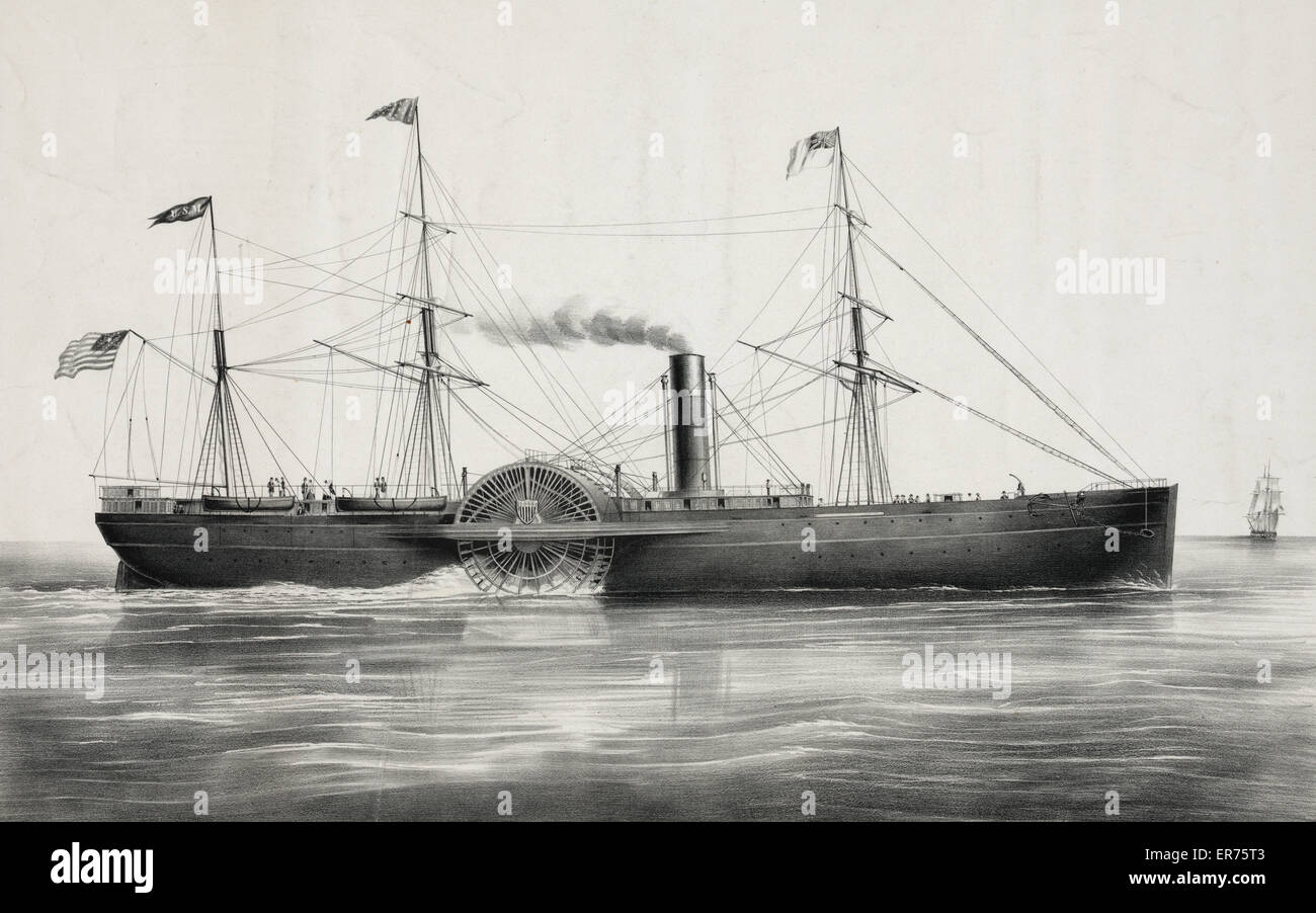 U.S. mail steam ship Baltic: Collins line. builders, hull by Stock ...