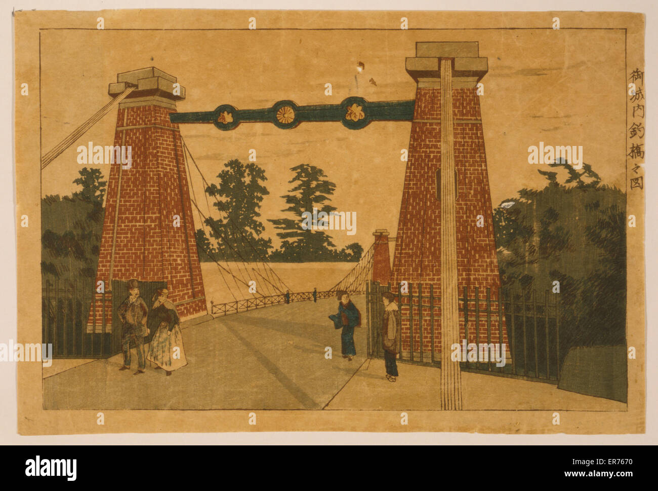 Drawbridge at the entrance of the Imperial Palace Stock Photo - Alamy