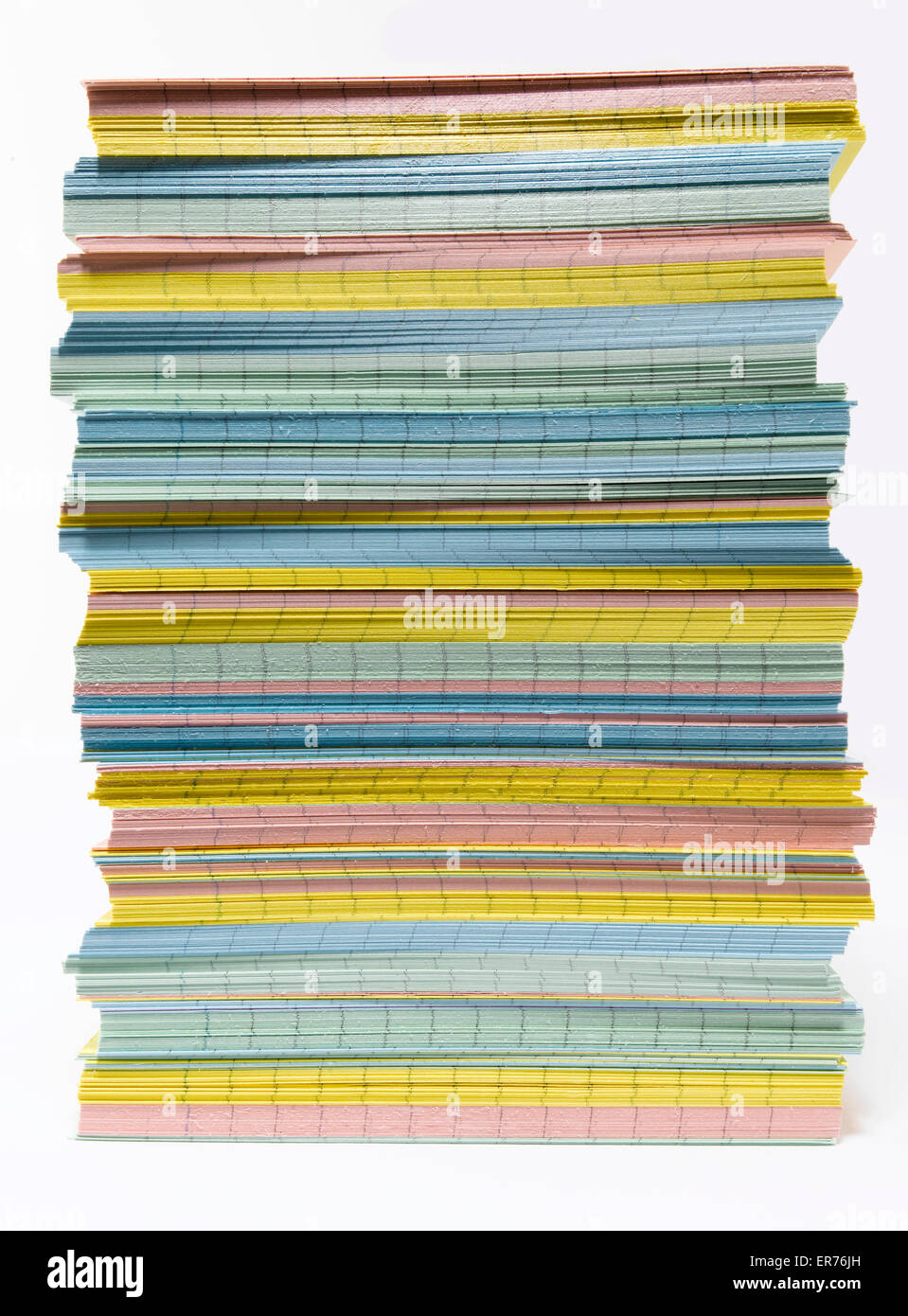 Index Card pile Stock Photo - Alamy