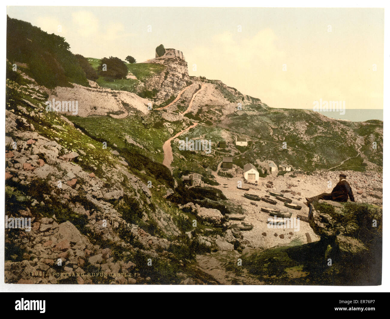 Rufus Castle, I., Portland, England Stock Photo - Alamy