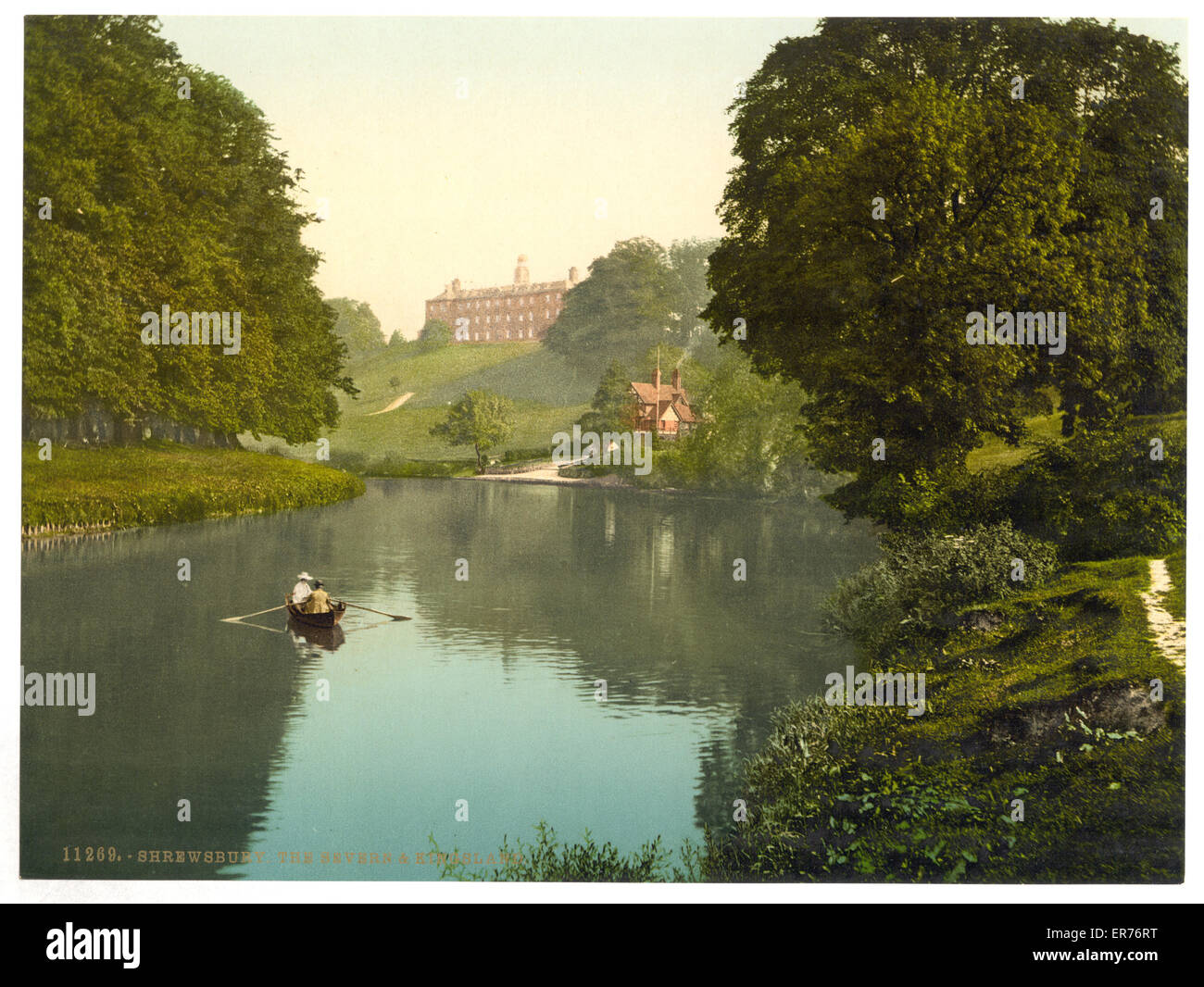 The Severn and Kingsland, Shrewsbury, England Stock Photo - Alamy