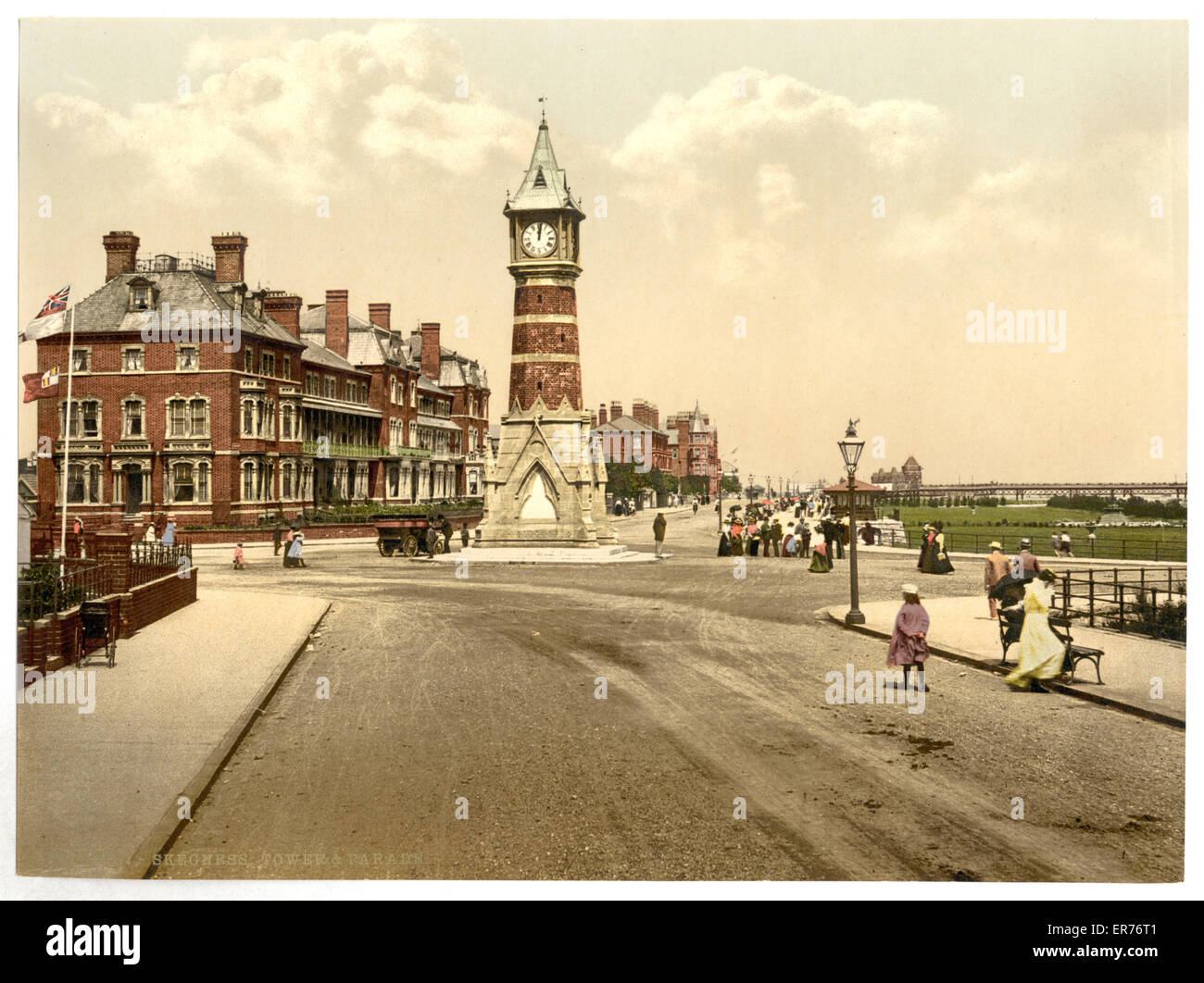 Tower and parade, Skegness, England Stock Photo - Alamy