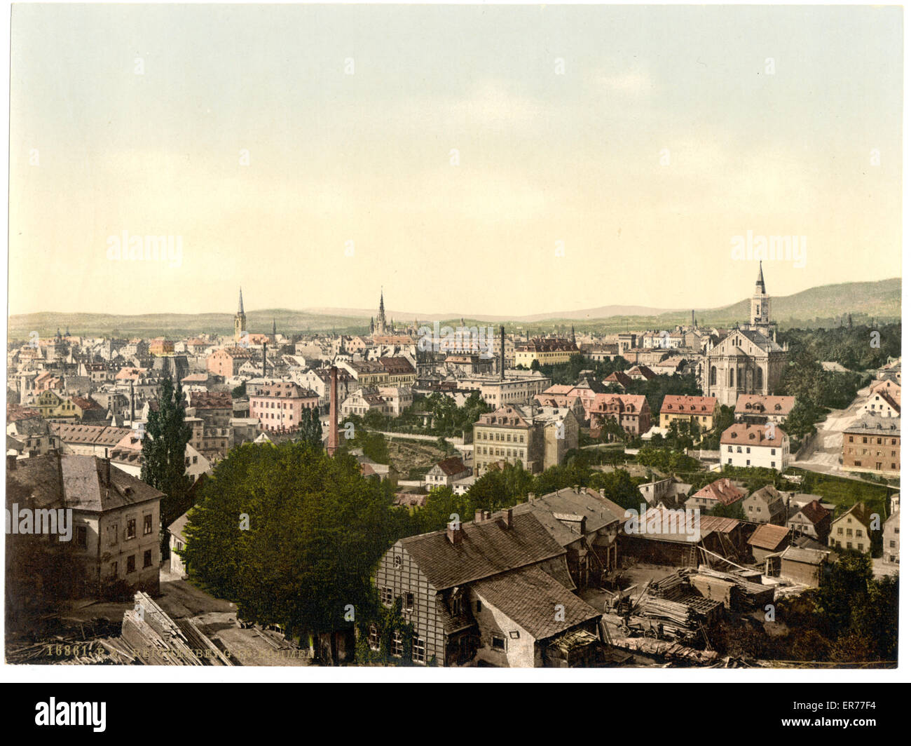 Reichenberg, general view, Bohemia, Austro-Hungary Stock Photo - Alamy