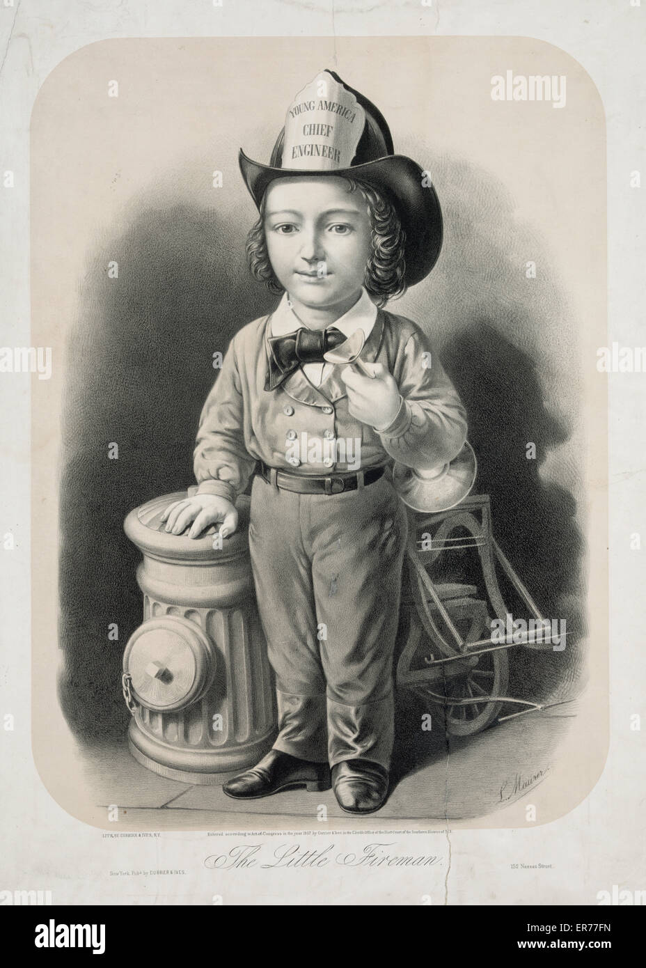 The little fireman Stock Photo - Alamy