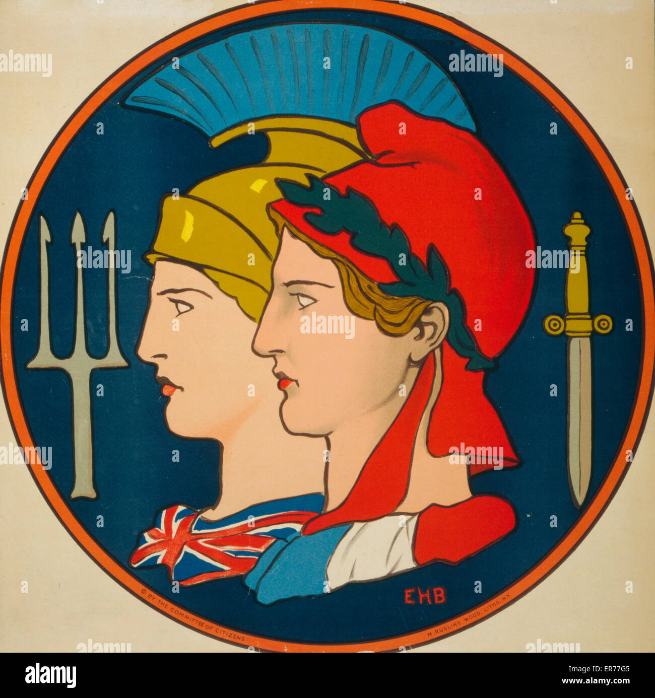 Britain france poster hi-res stock photography and images - Alamy