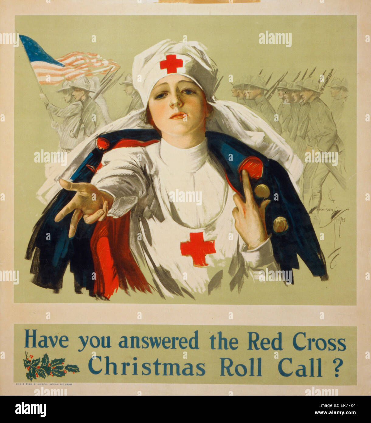 American red cross poster hi-res stock photography and images - Alamy