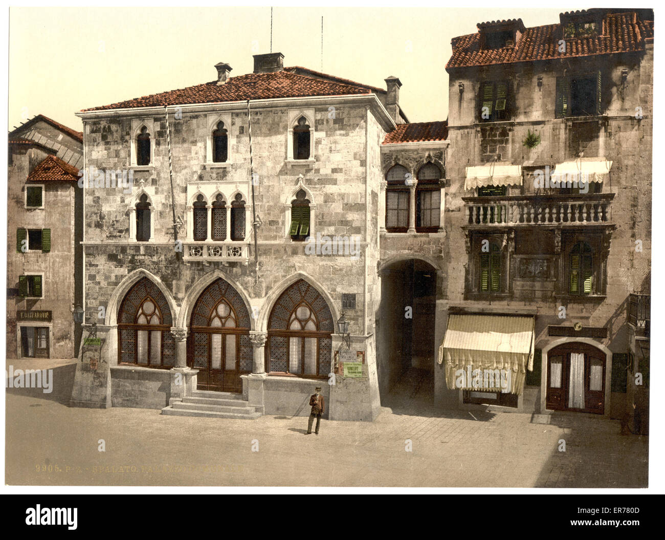 Spalato, the Communal Palace, Dalmatia, Austro-Hungary Stock Photo - Alamy