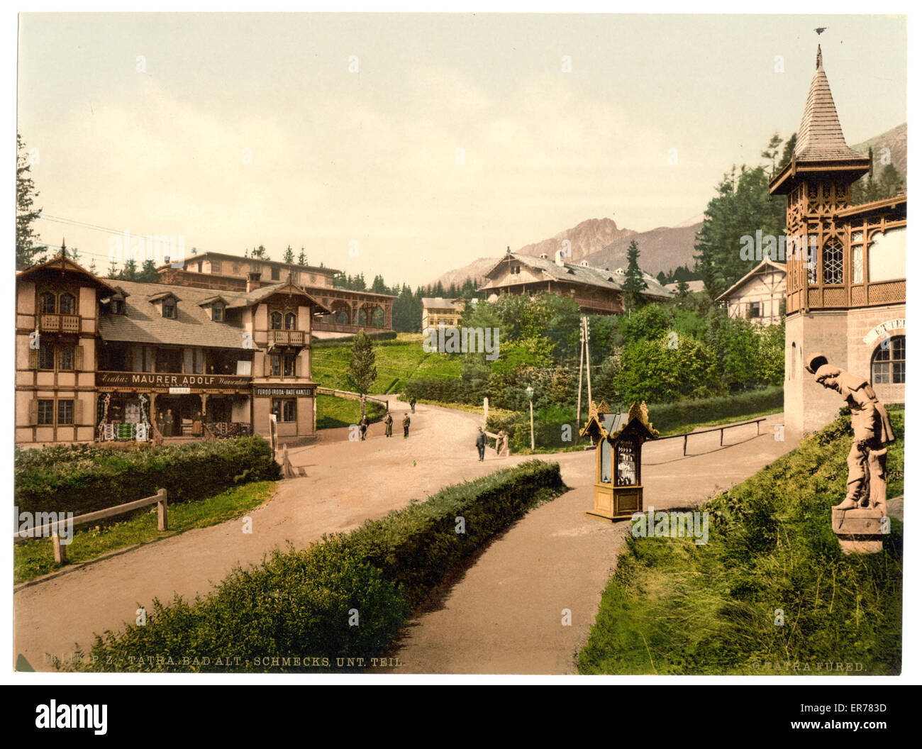 Bad Alt-Schmecks, lower part, Tatra, Austro-Hungary Stock Photo - Alamy