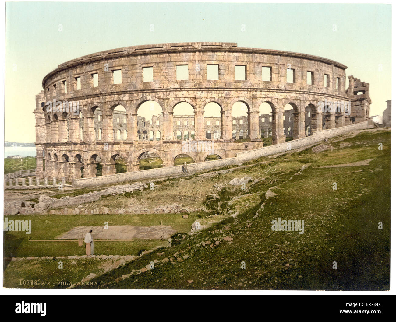 Pola, the arena, Istria, Austro-Hungary Stock Photo - Alamy