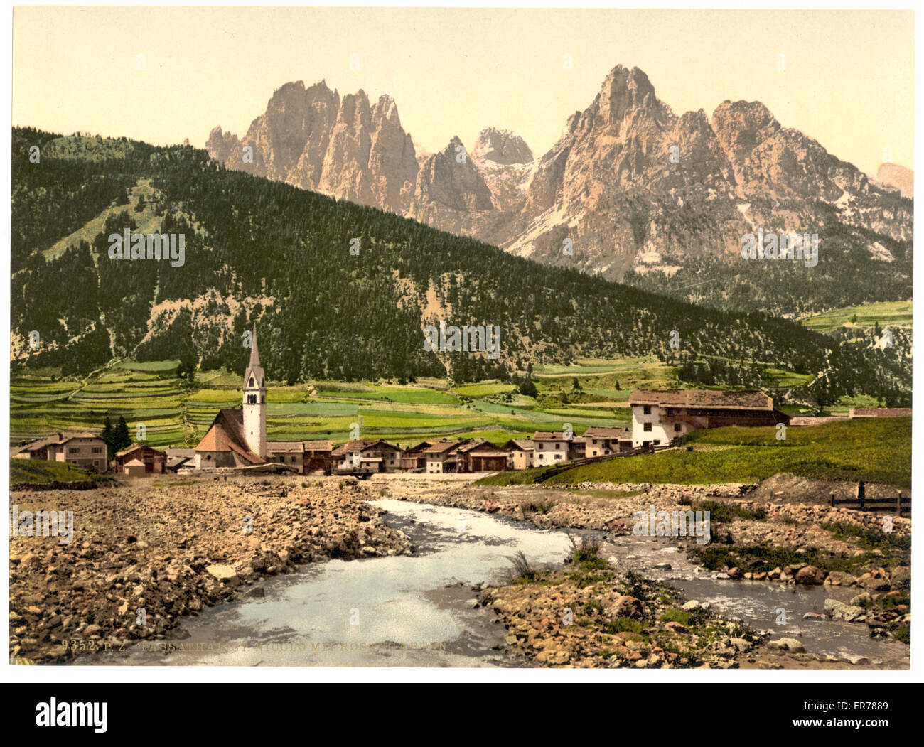 Fassathal (i.e., Fassatal), St. Nicolo and Rosengarten, Tyro Stock ...