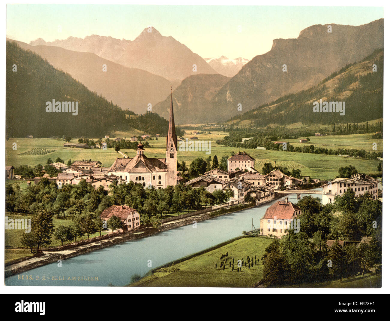 Zell on the Ziller (i.e., Zell am Ziller), Tyrol, Austro-Hun Stock ...