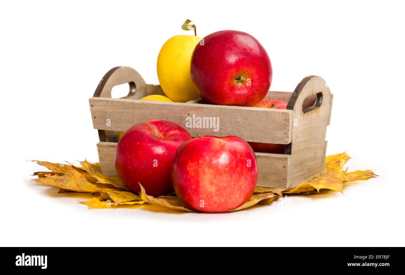 Autumn vegetables leaves apples Cut Out Stock Images & Pictures - Alamy