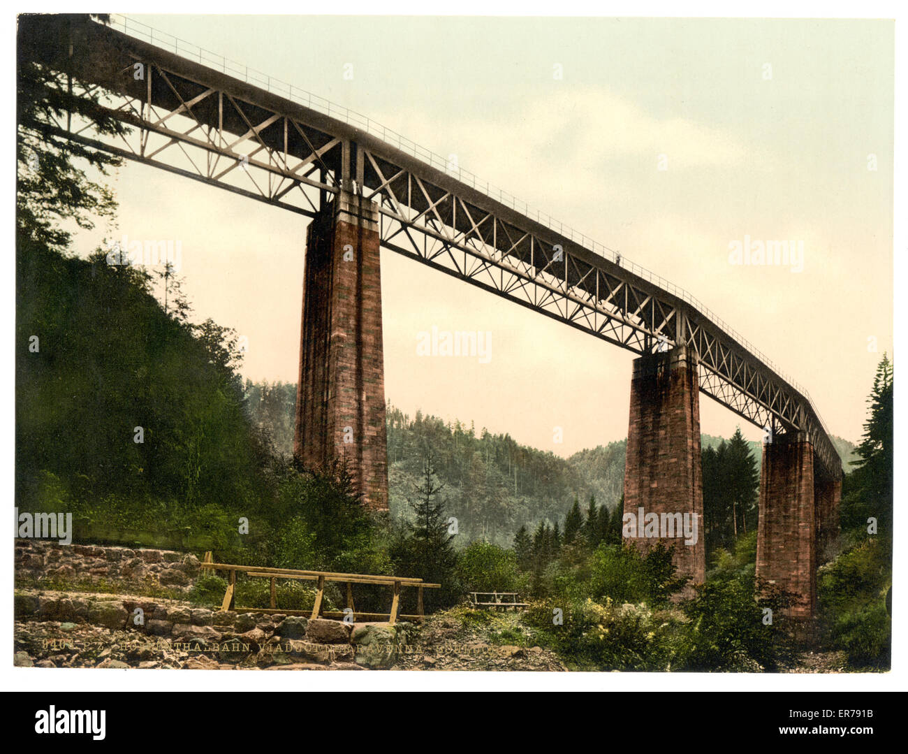 Viaduct over Ravenna Ravine, Hollenthal Railway, Baden, Germ Stock ...
