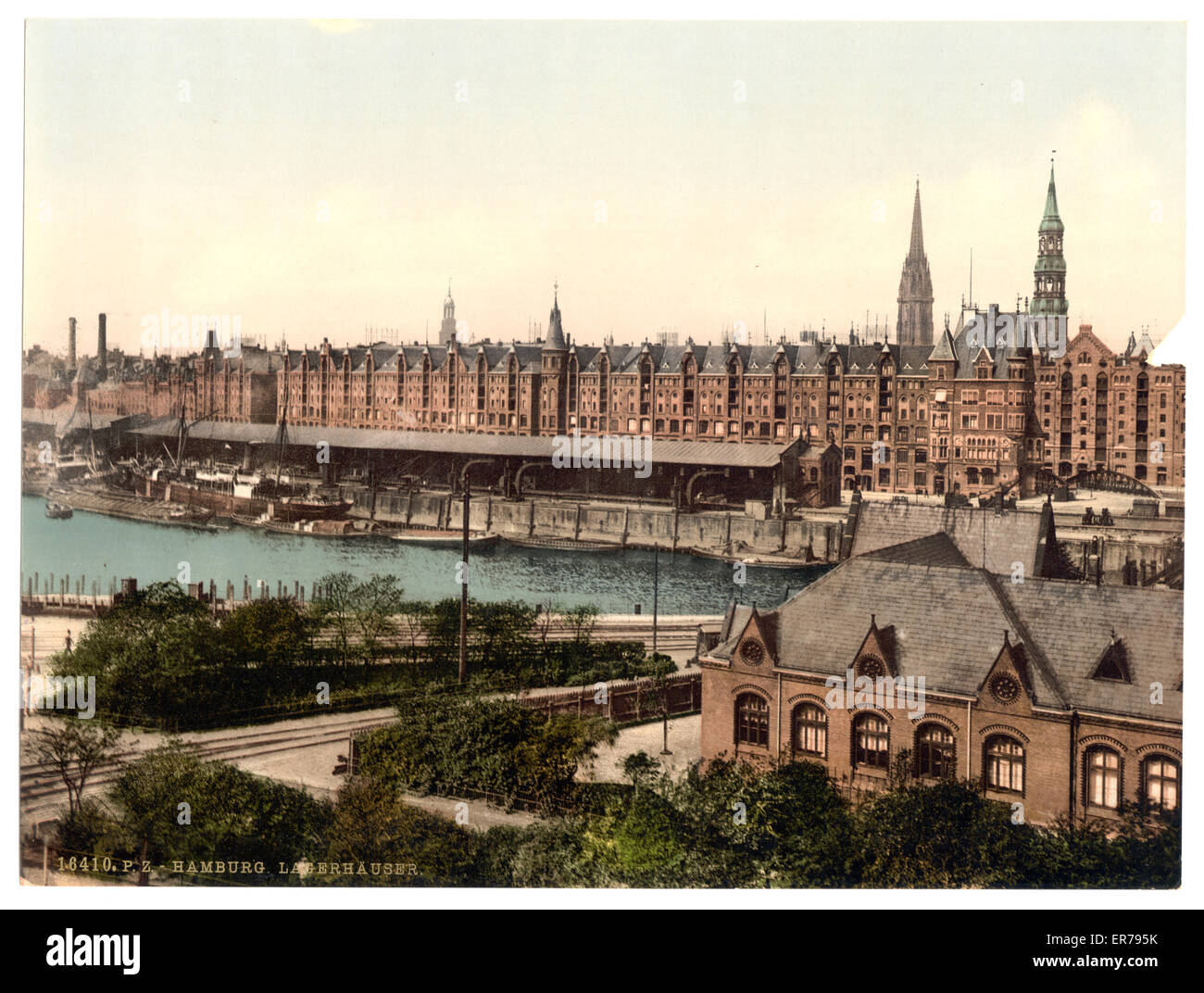 Warehouses at docks, Hamburg, Germany Stock Photo - Alamy