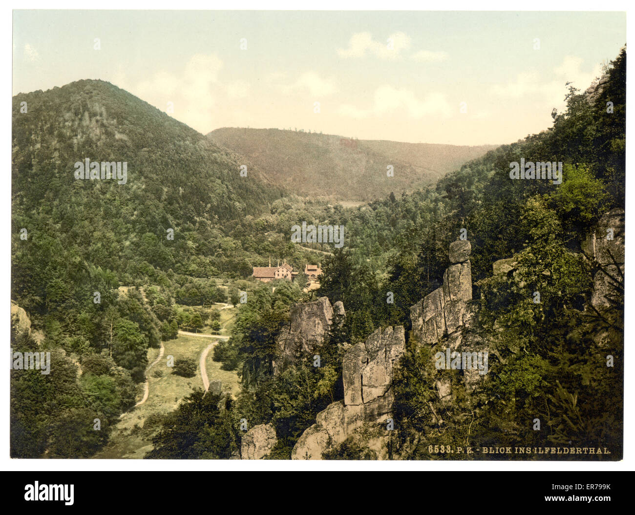 View in the Valley of Ilfeld, Ilfeld, Hartz, Germany Stock Photo - Alamy