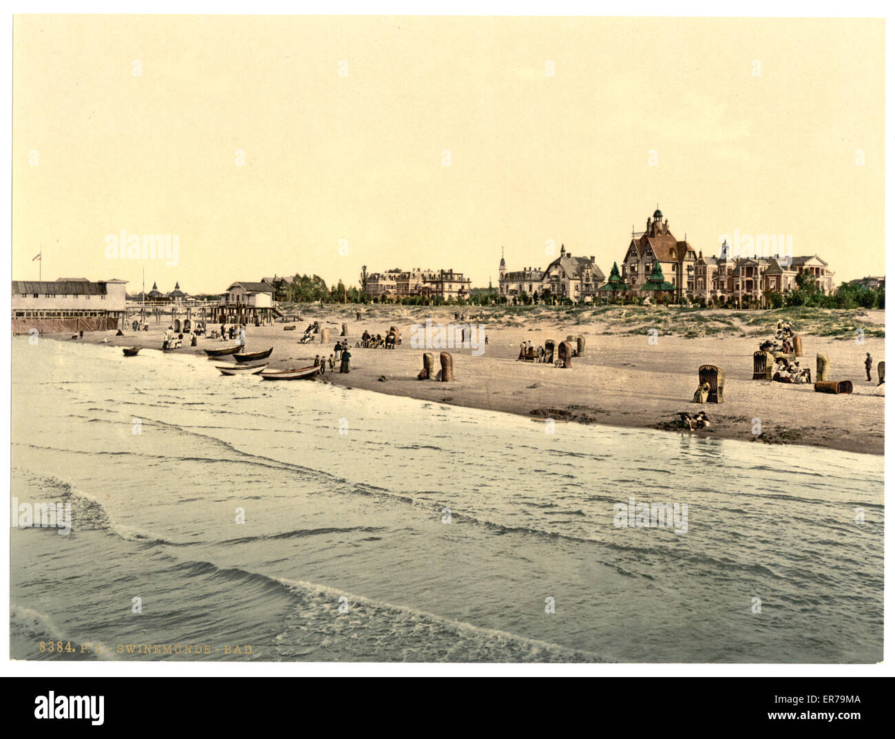 The baths, Swinemunde, Pommeraina, Germany (i.e., Swinoujsci Stock ...
